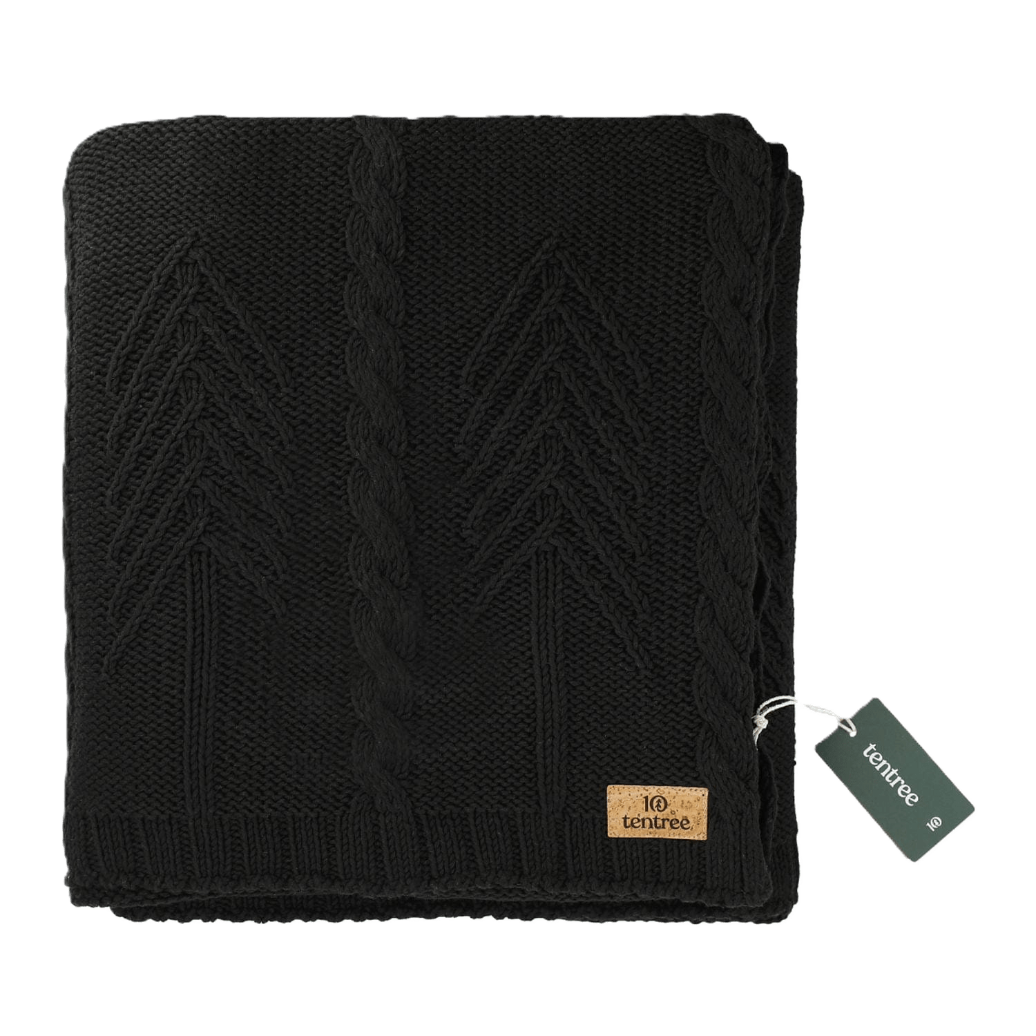 Custom tentree Organic Cotton Cable Blanket | Corporate Gifts | C&T ...