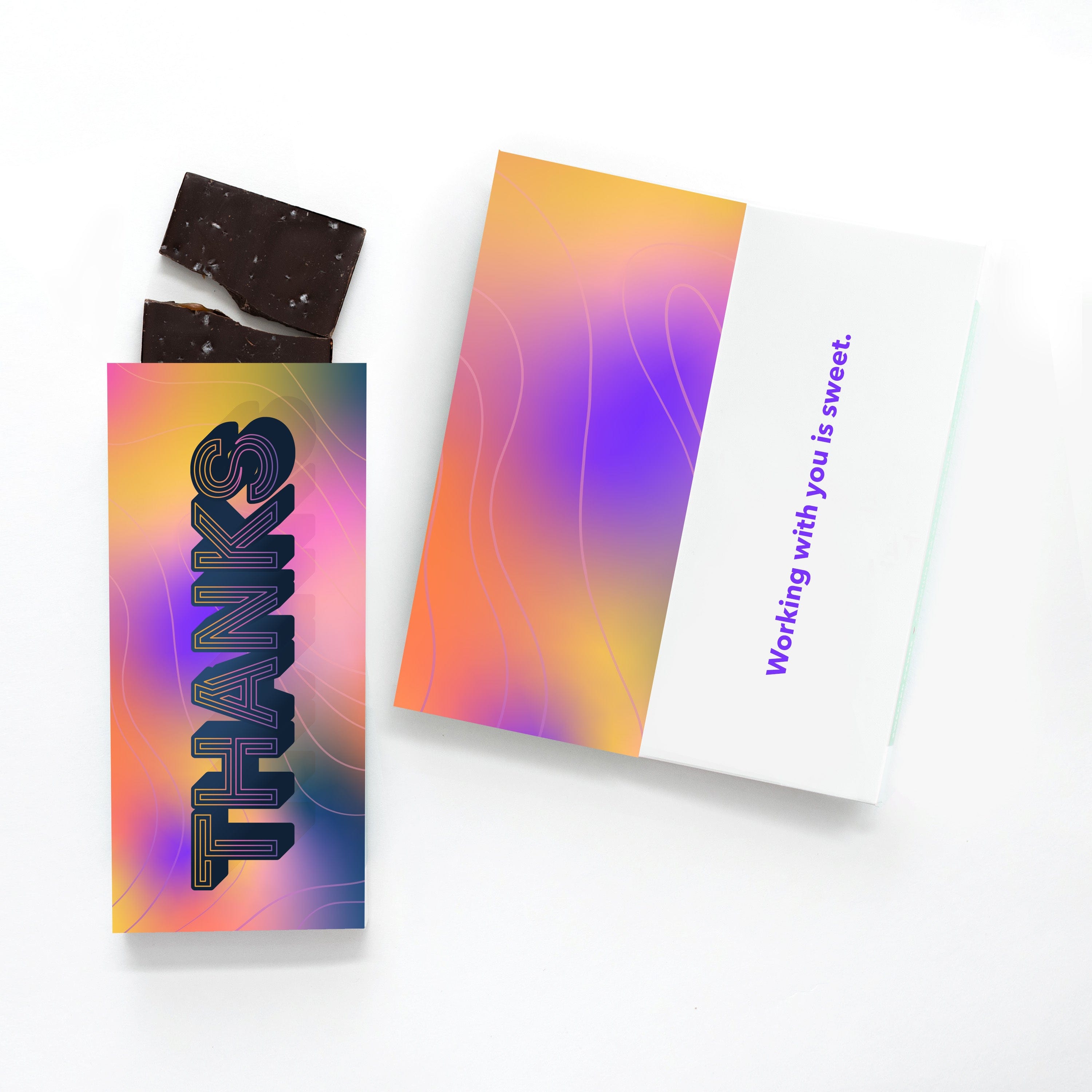 Custom Sweeter Cards Greeting Card Chocolate Bars | Corporate Gifts | C ...