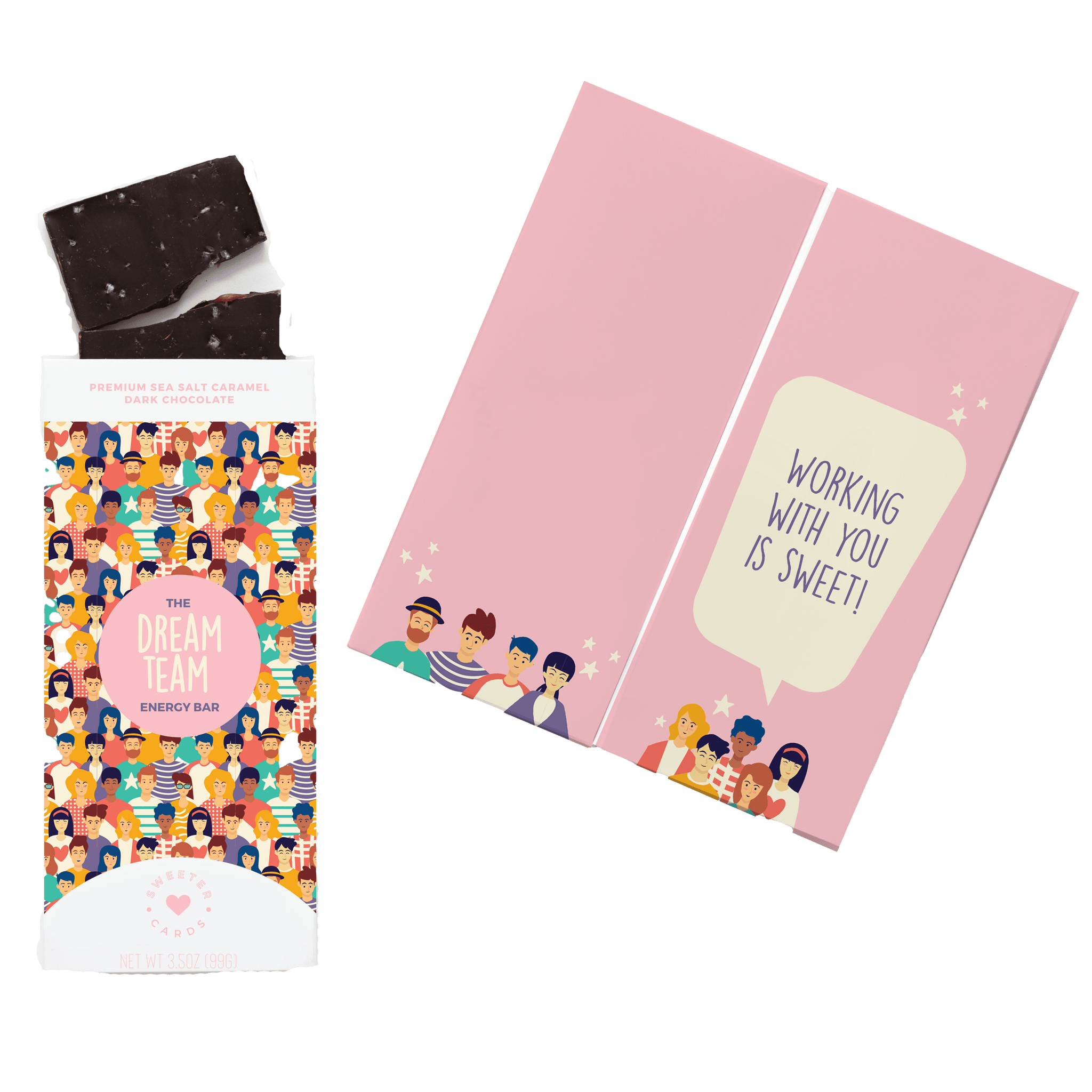 Custom Sweeter Cards Greeting Card Chocolate Bars | Corporate Gifts | C ...